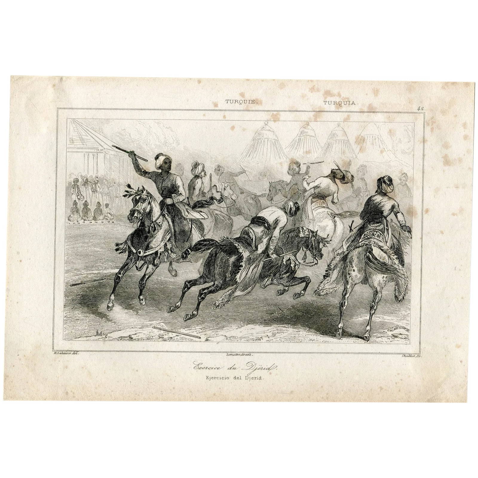 Buy 1840. Jereed, Traditional Turkish Equestrian Team Sport | Jasper52 ...