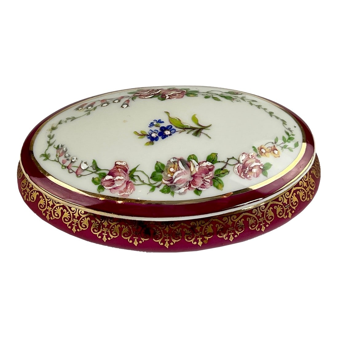 Late 20th Century French Limoge Trinket Box By Rehaussee Main Auction