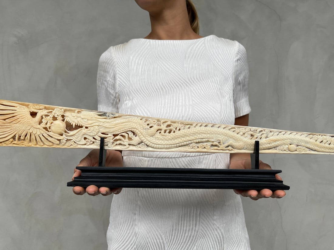 Buy Extra Large Engraved Swordfish Rostrum - Dragon Phoenix | Jasper52 ...