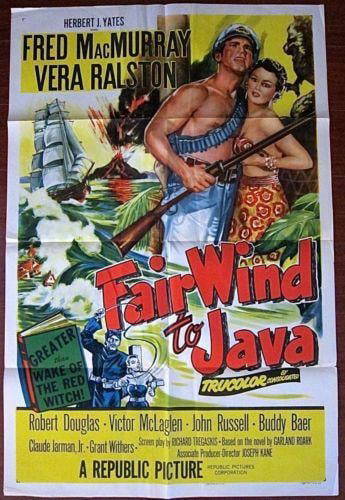 Buy Fair Wind To Java '53 1 Sh Poster Fred Macmurray & Sexy Very ...