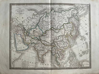 An 8 Panel Map Of Paris Floor Screen. Auction