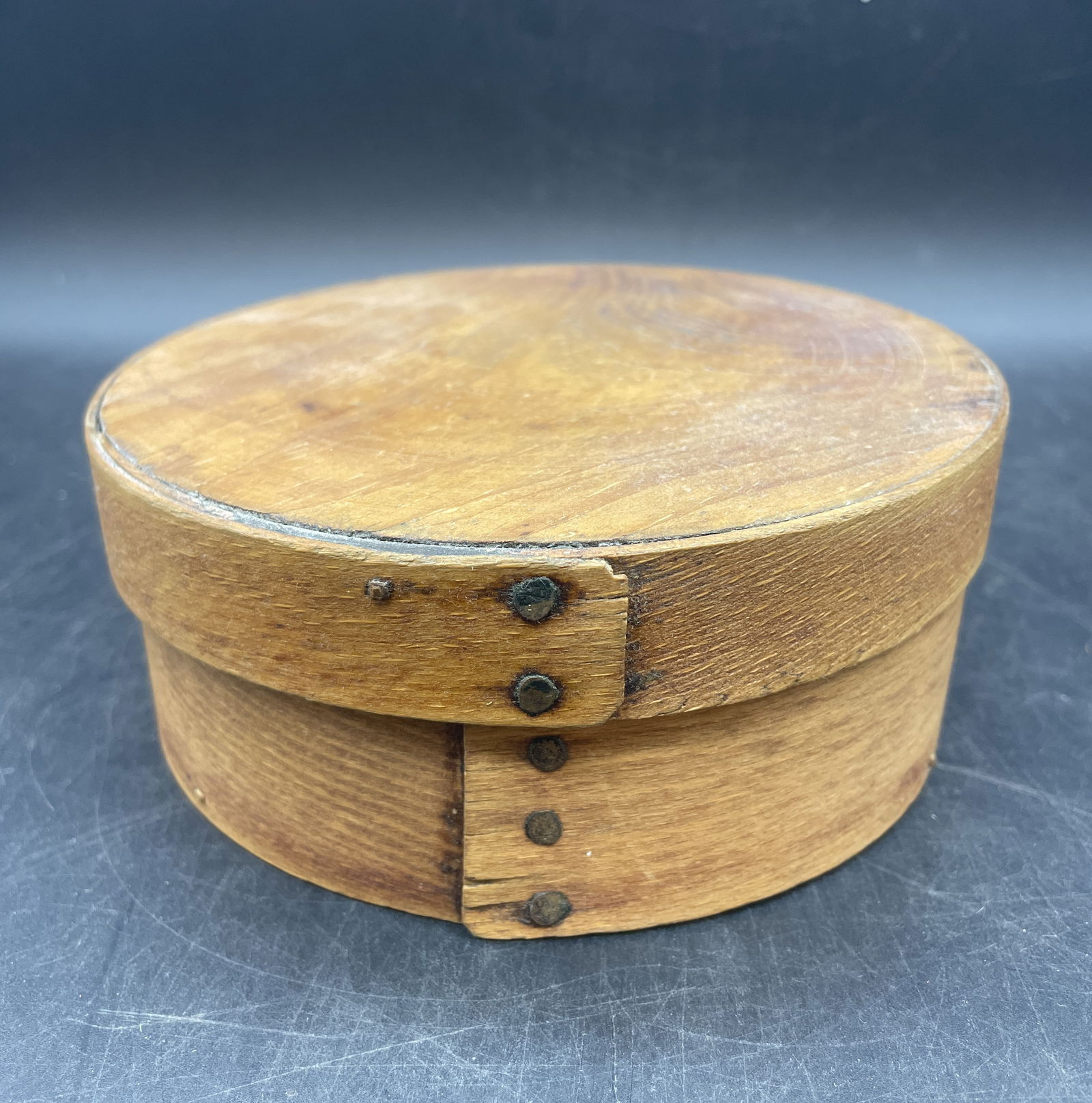 Antique Primitive Shaker Bentwood Pantry Box With Lid Early Auction