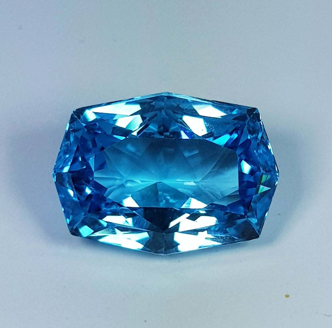 19.59 Ct Stunning Collection Precision Rectangle Cut Natural Topaz Auction