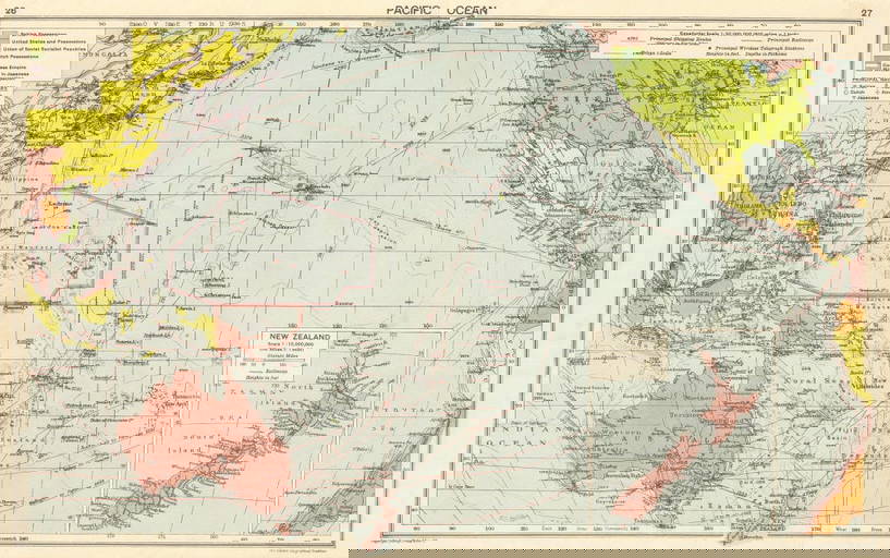 Ww2 Pacific Ocean. Japanese Occupied China Indochina Philippines 1942 ...
