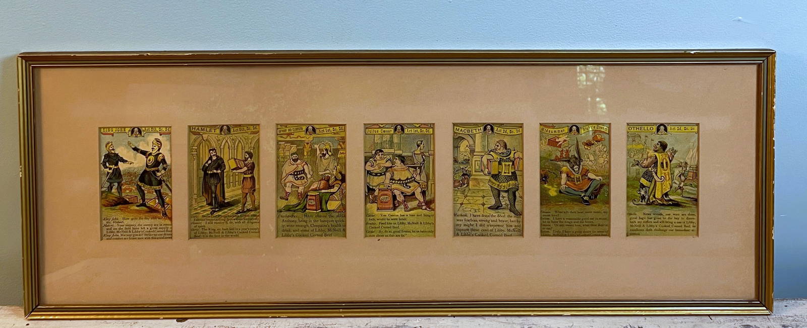 Antique Framed Trade Cards Mcneill & Libby's Cooked Corned Beef ...