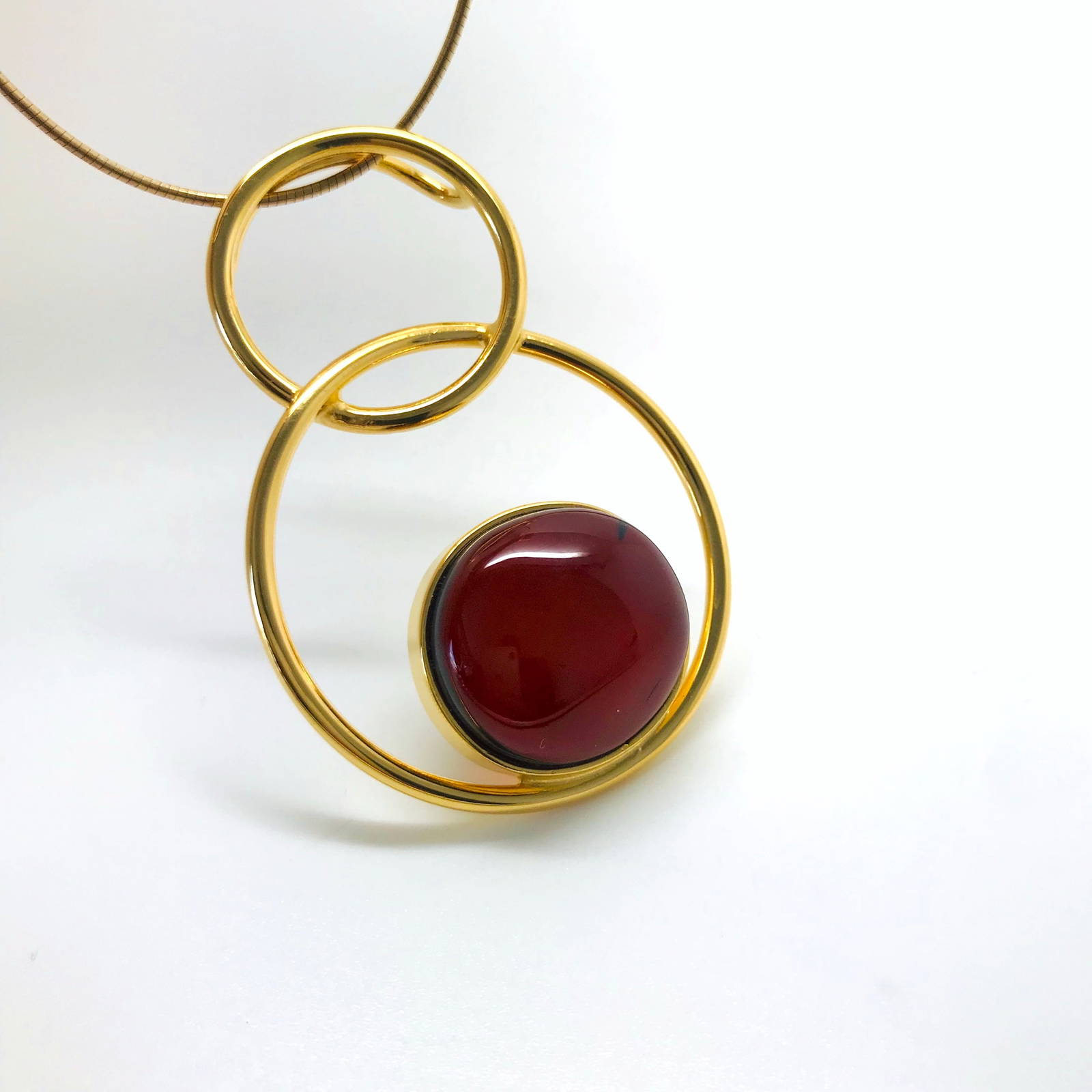 Unique And Splendid Amber Pendant Shaped Like A Circle Auction