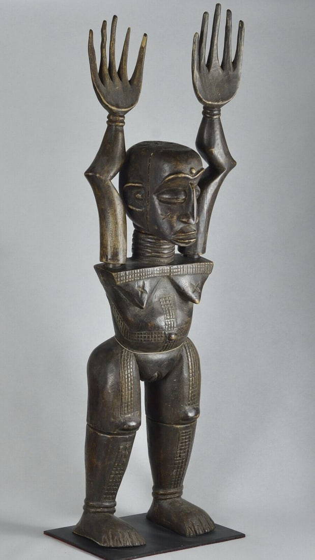 Buy Large Decorative African Statue 35" Sculpture From Congo | Jasper52 ...