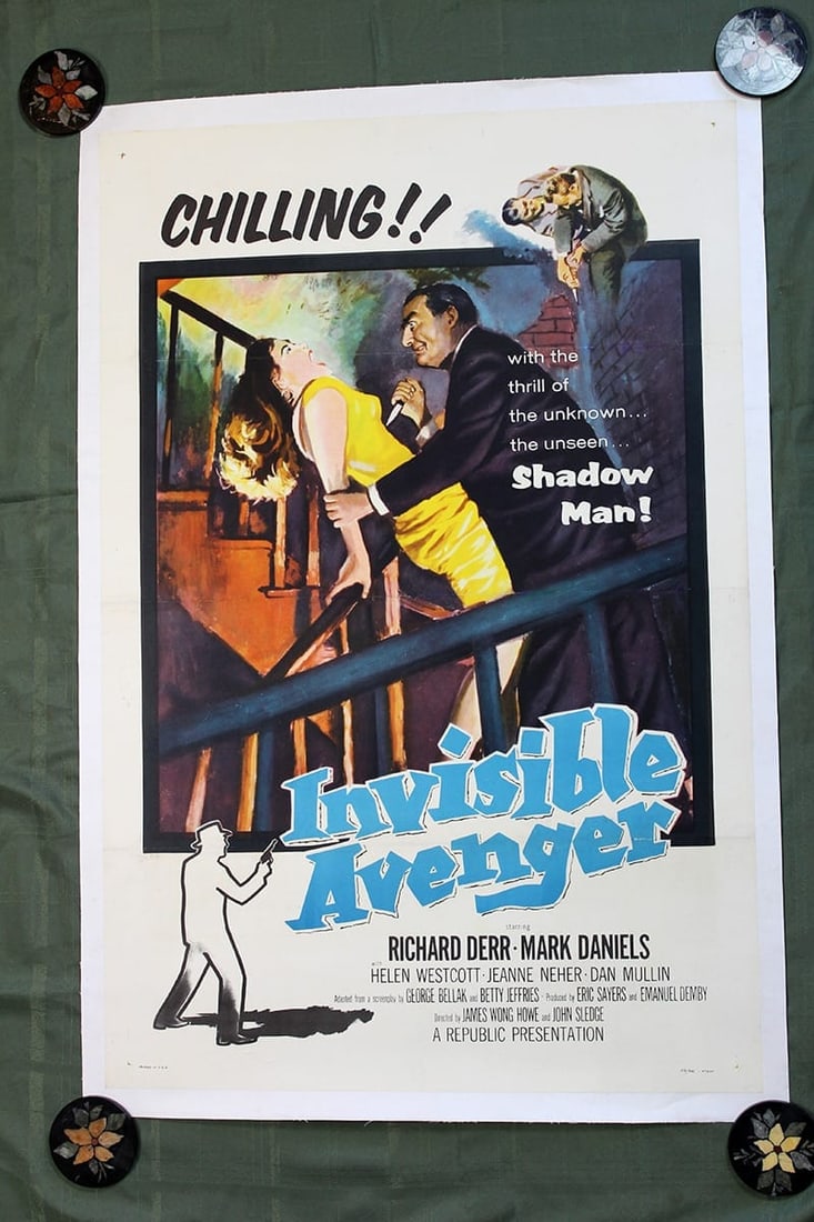 Buy Invisible Avenger (1958) Us One Sheet Movie Poster | Jasper52 In Ny