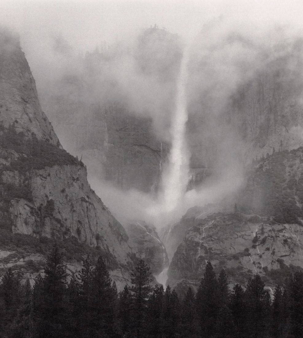 Ansel Adams - Yosemite Falls, Clouds And Mist, C.1960 Auction