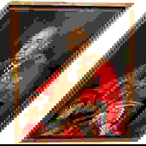 Portrait Mayor Maidstone Kent Red Coat Robes Gold Chain Signed Bernard ...