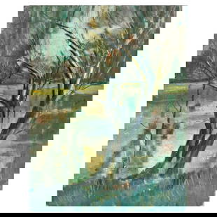 Joseph Ravaisou French 1865 - 1925 Oil Painting Impressionist Landscape ...