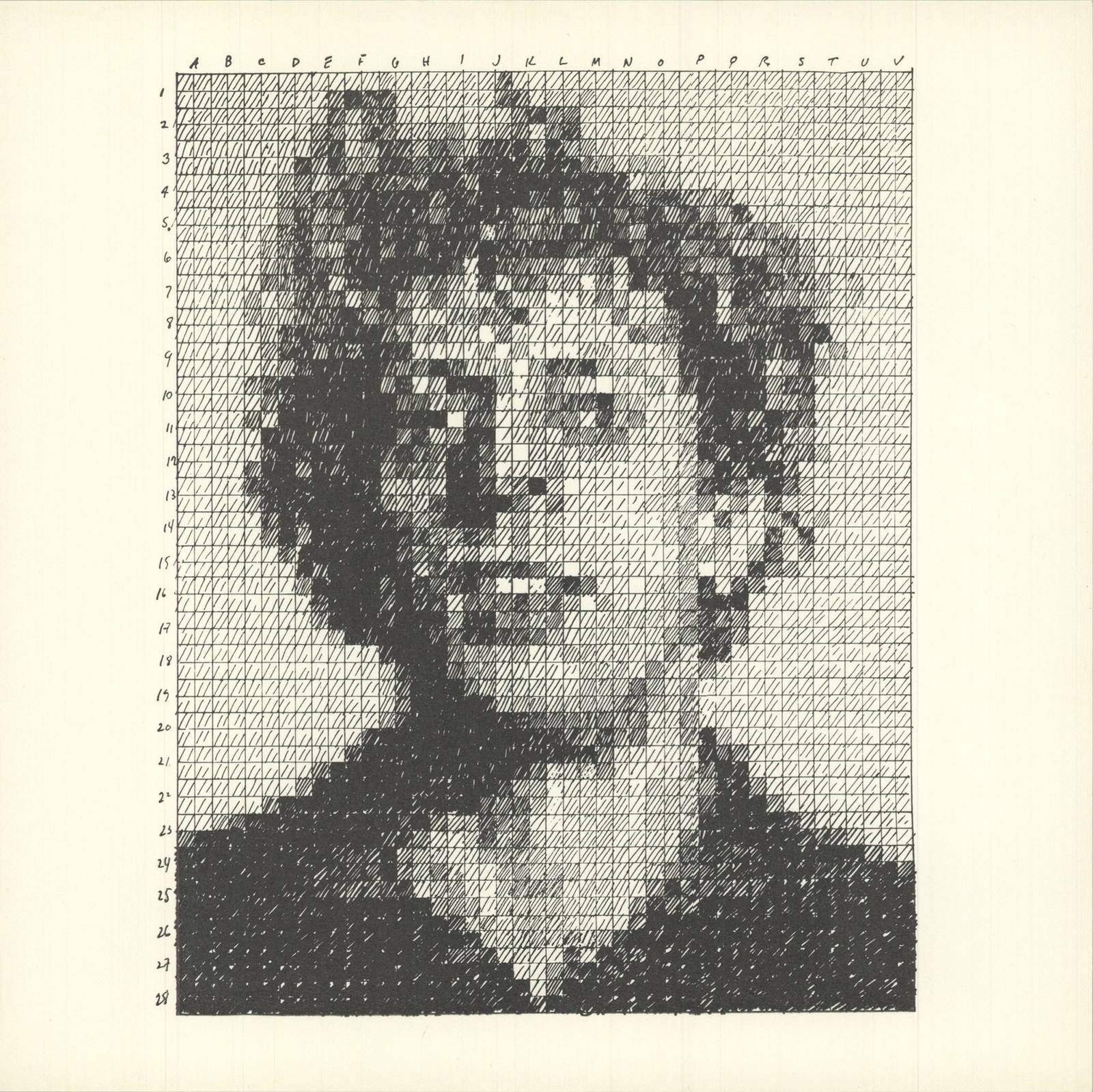 Chuck Close - Phil - 1976 Offset Lithograph 8" X 8" Auction