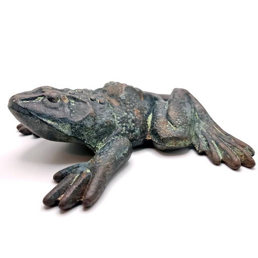 Virginia Metalcrafters Cast Iron Frog Garden Figure Doorstop Paperweight