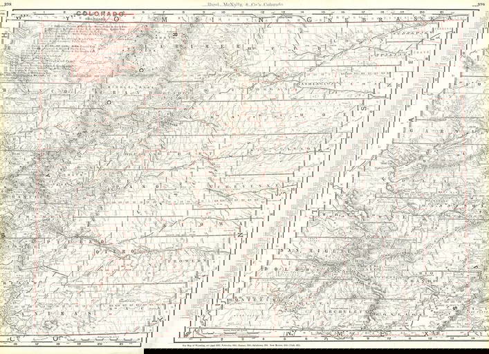 Rand, Mcnally & Co.'s New Business Atlas Map Of Colorado.
