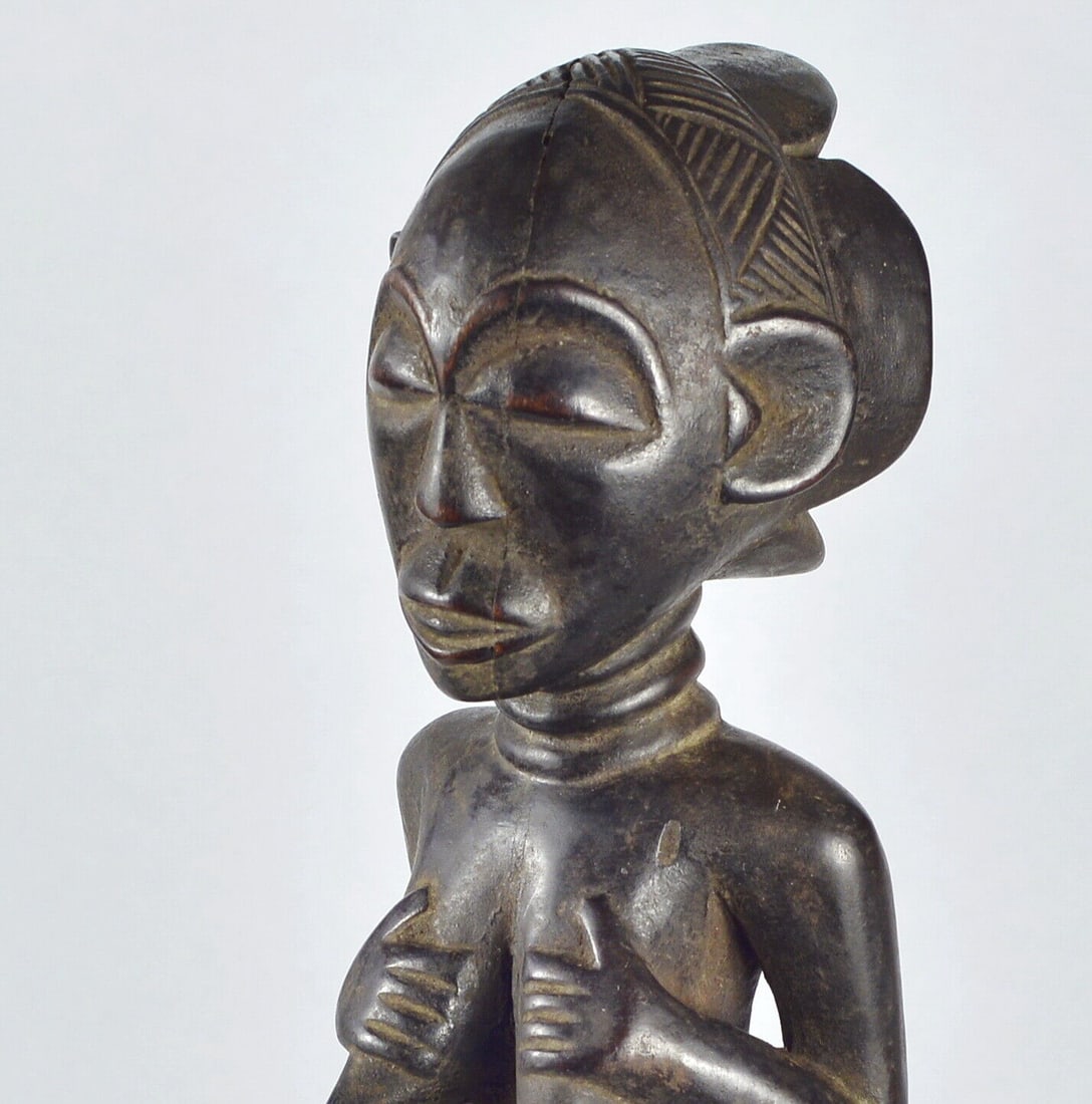Luba Female Figure Statue Sculpture Congo African Tribal Art 1701 Auction