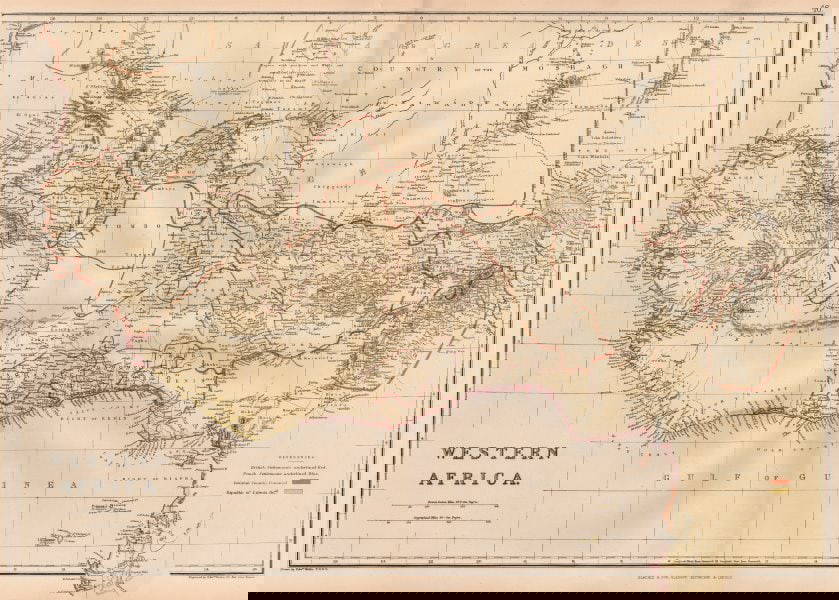 Early Colonial West Africa. Empires Of Sokoto Gando Mas.tribes.fellatah ...