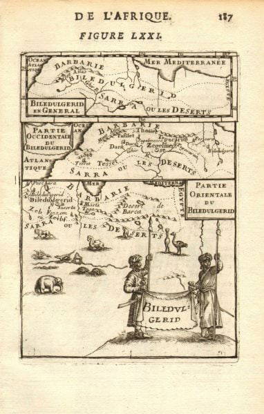 North Africa. 'biledulgerid', A Former North African Country. Mallet ...