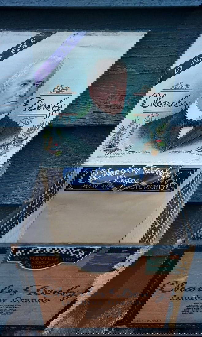 Antique Cigar Box Graphics Denby Auction