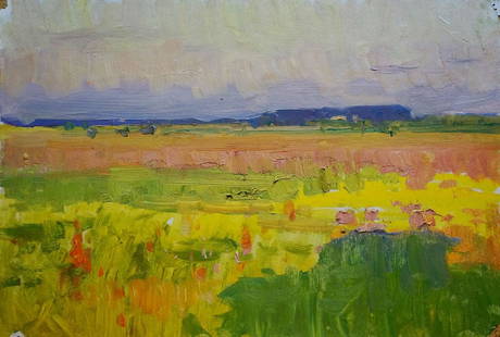 Harry L Hickman Landscape Oil Painting Auction