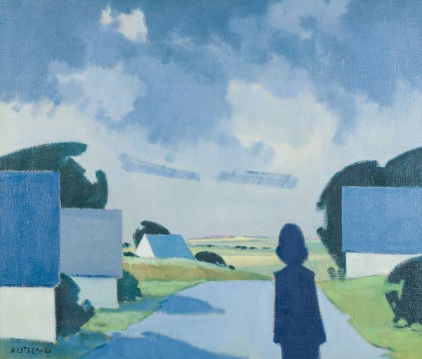 K. Westerberg, Also Known As Knud Horup, Danish Artist, Oil On Canvas ...