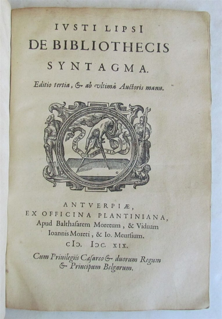 1622 Works By J Lipsius On Library Of Alexandria & Others Antique ...