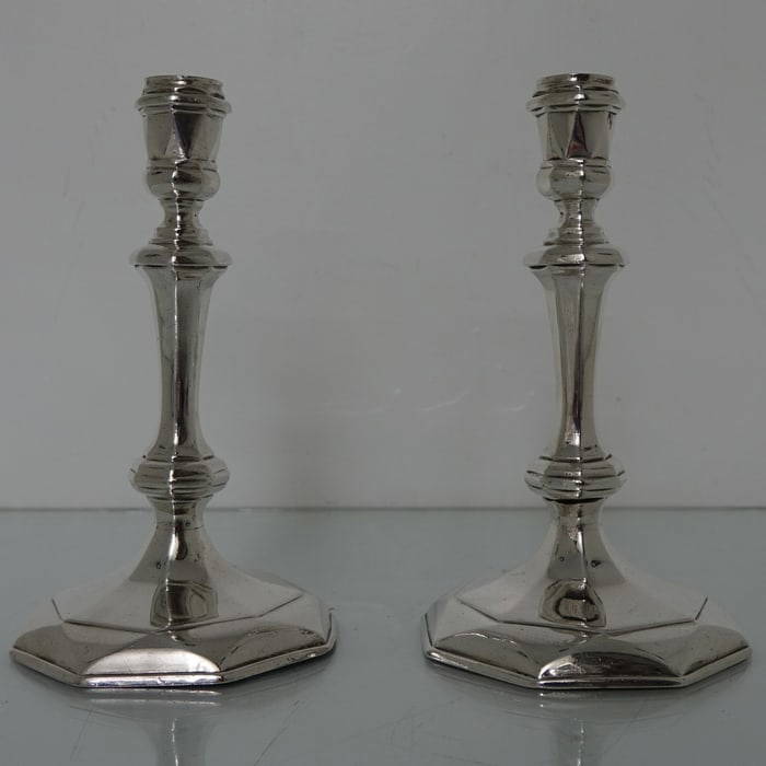 Buy Early 18th Century Antique Queen Anne Britannia Silver Candlesticks ...