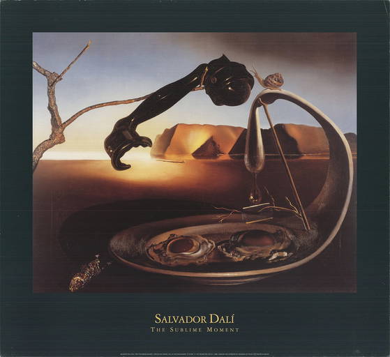 Salvador Dali The Sublime Moment 1995 Offset Lithograph 22" X 24"