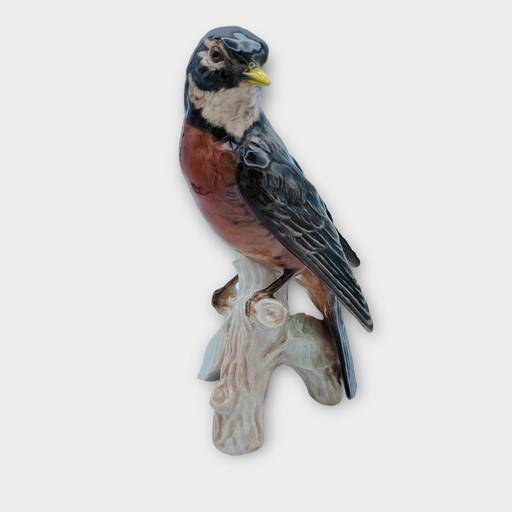 Vintage Goebel Figurine Bird Robin Porcelain 1968 Germany Cv 93