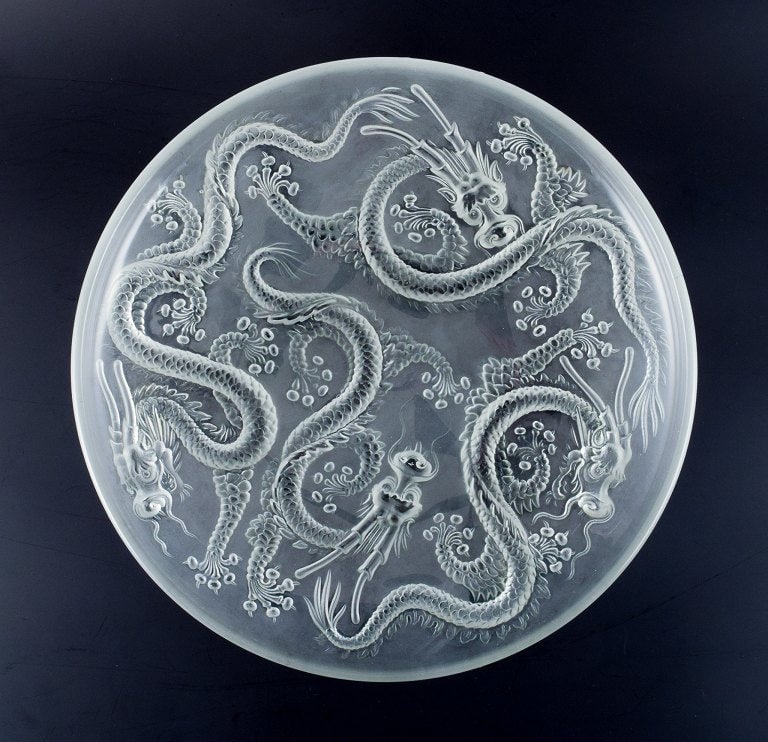 Josef Inwald, Large Art Glass Bowl In Barolac Glass, Designed With ...