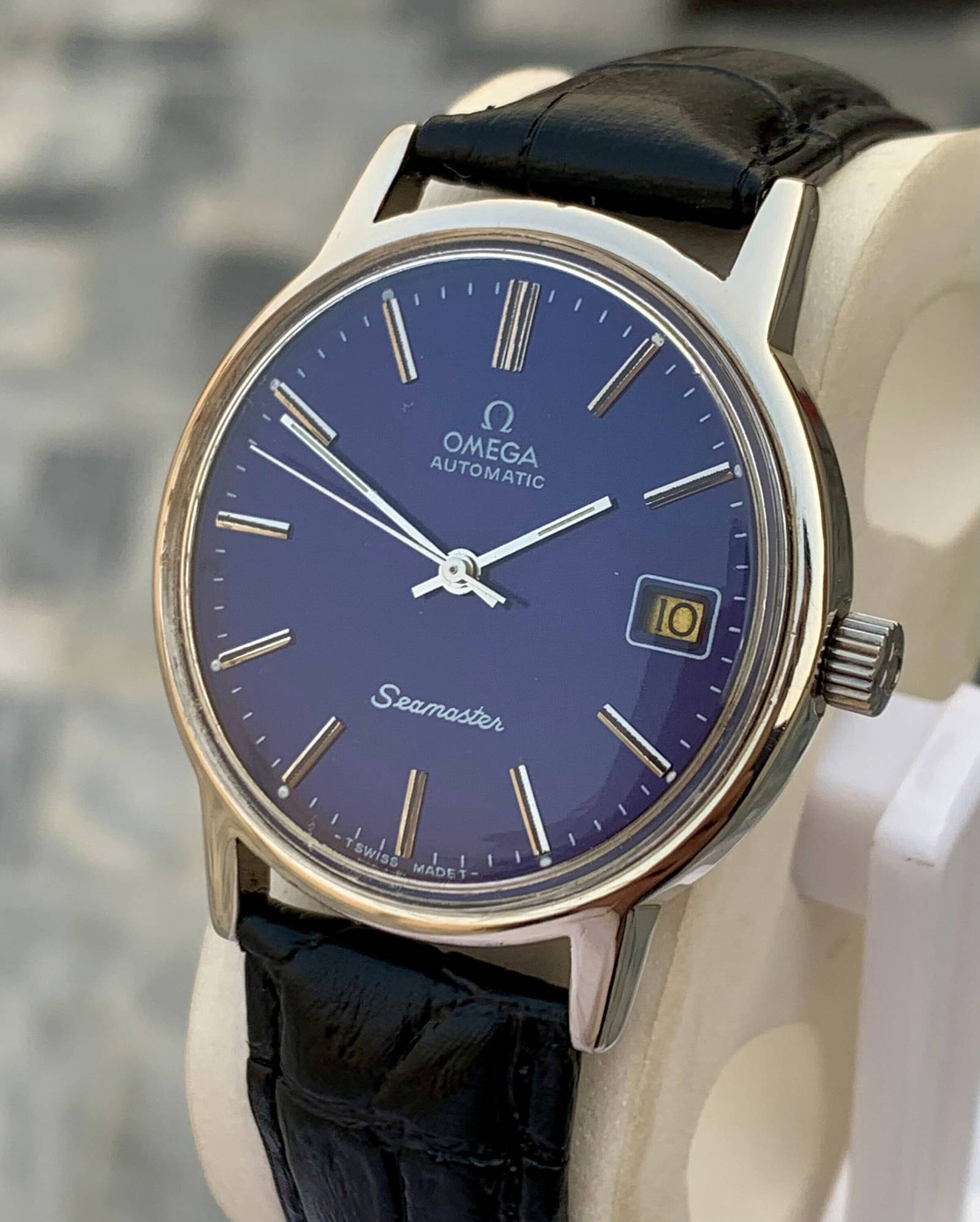 Vintage Omega Seamaster Blue Dail Vintage Automatic English Made ...