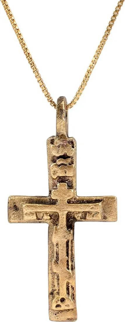 Large Eastern European Cross Necklace, 17th-18th Century Auction