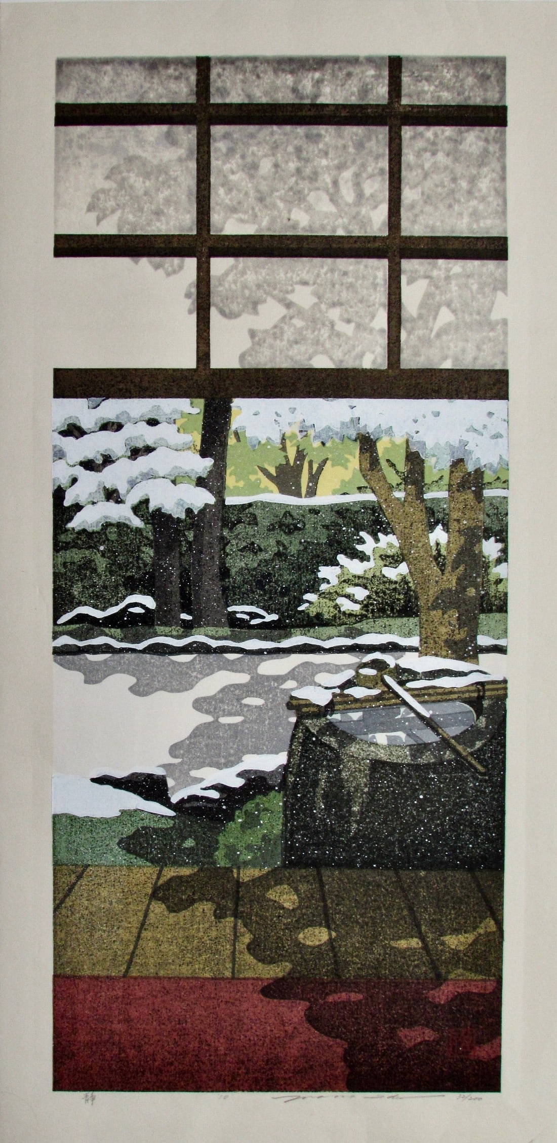 Masao Ido: Yard In Winter Auction