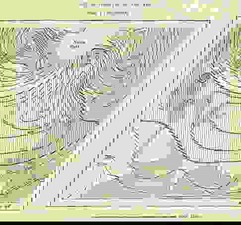 Isobars In January. Asia. Sketch Map 1885 Old Antique Vintage Plan ...
