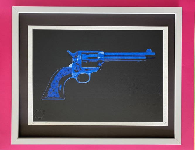 Death Nyc Large Framed 16x20 Pop Art Original Graffiti Coa Revolver ...