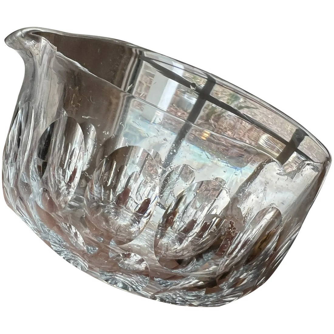 Antique Set Of Six Crystal Large Wine Rinsers Auction