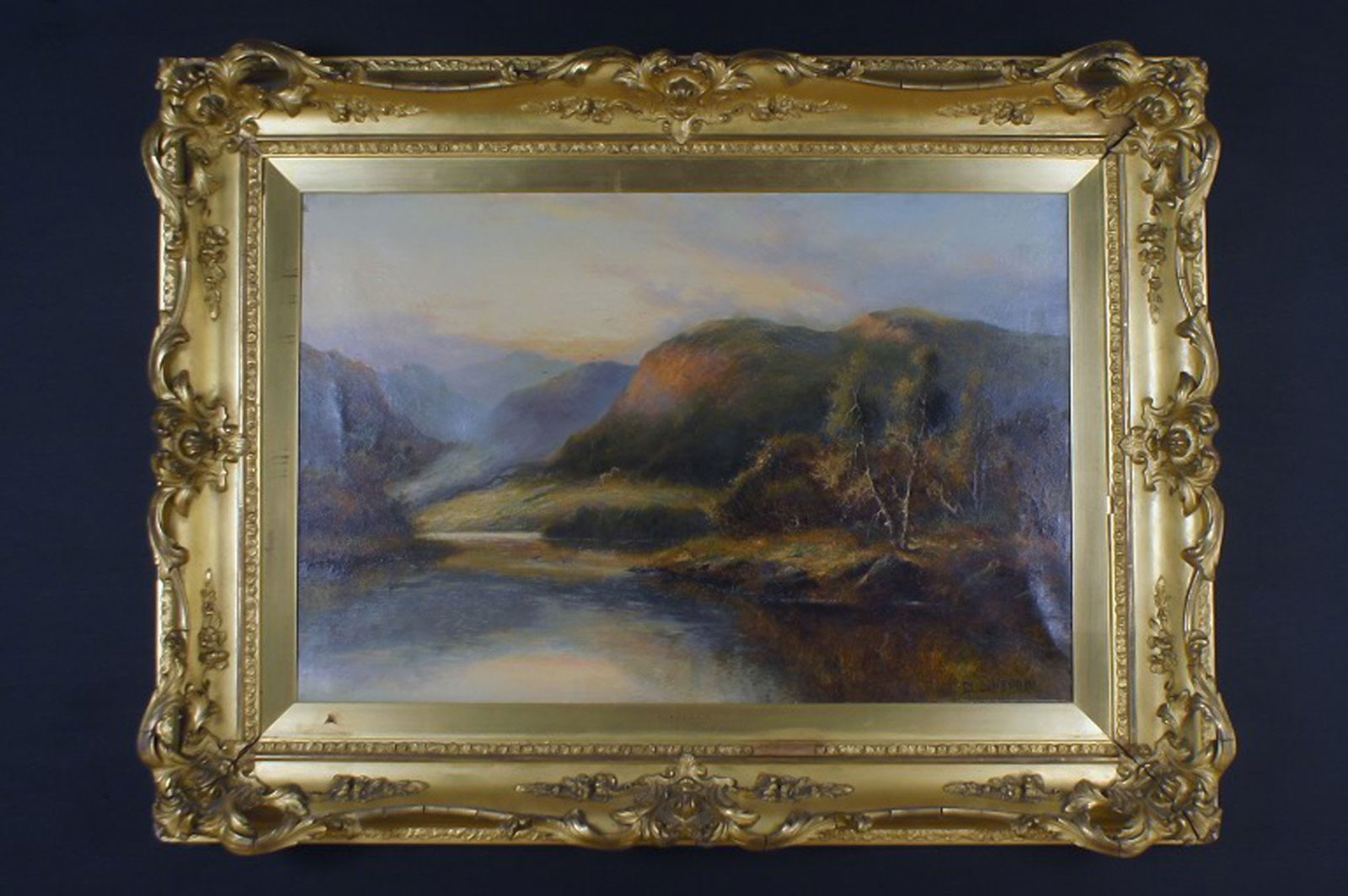 Daniel Sherrin: Scottish Landscape. Signed D. Sherrin. Auction