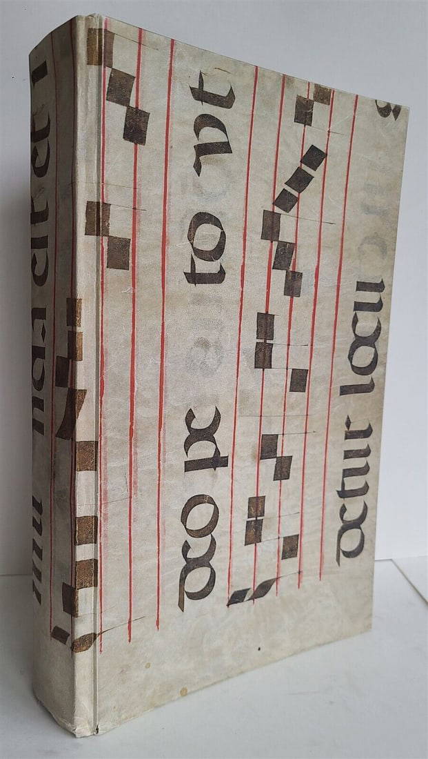 1771 German Law Book Antique Folio Bound In Vellum 16th C. Antiphonal ...