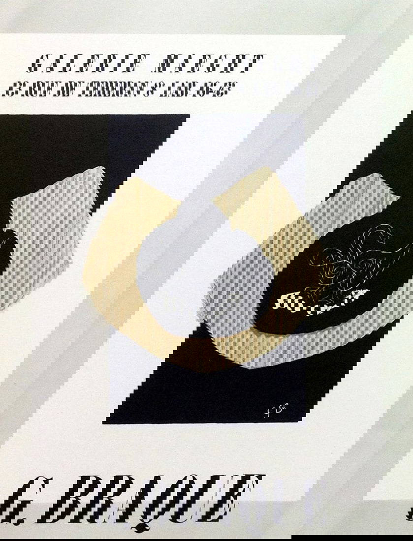Braque Lithograph 1, Expo Maeght Galerie, Art In Posters Auction