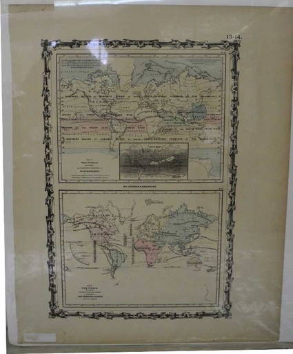 Map Of The World Illustrating The Principal Features Of Meteorology ...