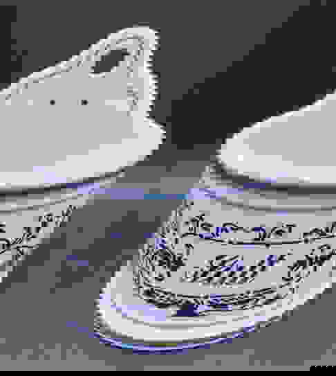 Antique Salt Box Blue & White Porcelain Germany Auction