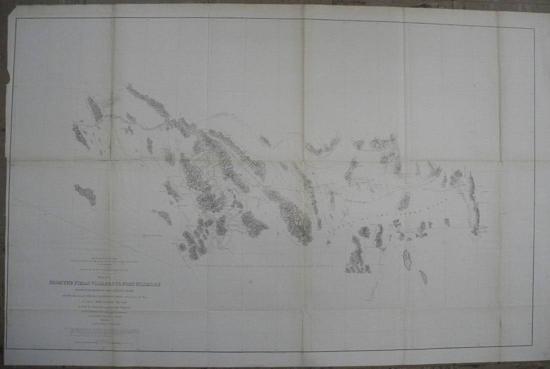 Map No. 2. From The Pimas Villages To Fort Fillmore Auction
