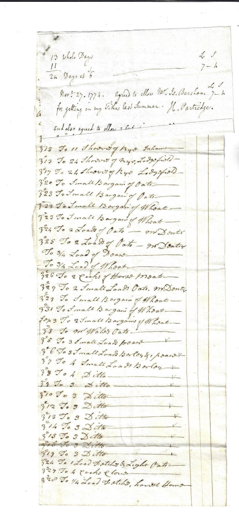 1774 Manuscript English Ledger And Accounting Auction