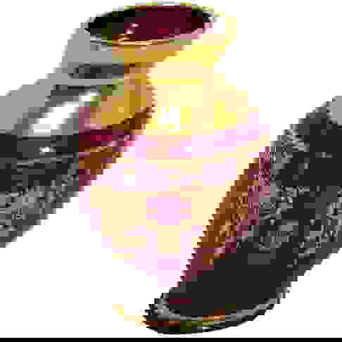 Vintage Ferro & Lazzarini Italian Murano Art Glass Red Vase Auction