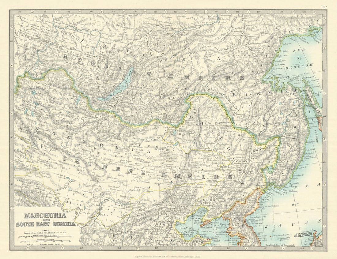 Buy Manchuria & South East Siberia Mongolia China Russia East Asia ...