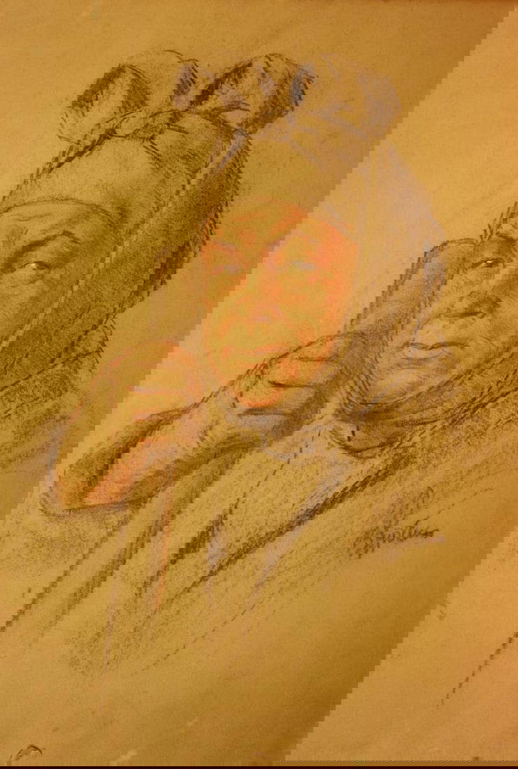 Rudenko Volodymyr (ukrainian Artist), "portrait Of The Actress", Mixed ...