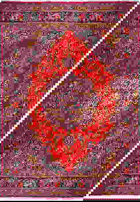 Buy 10' X 13' Red Handmade Traditional Semi Antique Persian Mashad Rug ...