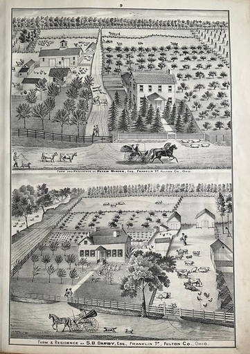 1875 Ohio’s Rural Farms By Hardesty