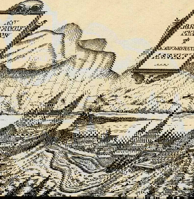 Antique Ink Drawing Original Book Engraving Project Castle Mountain ...