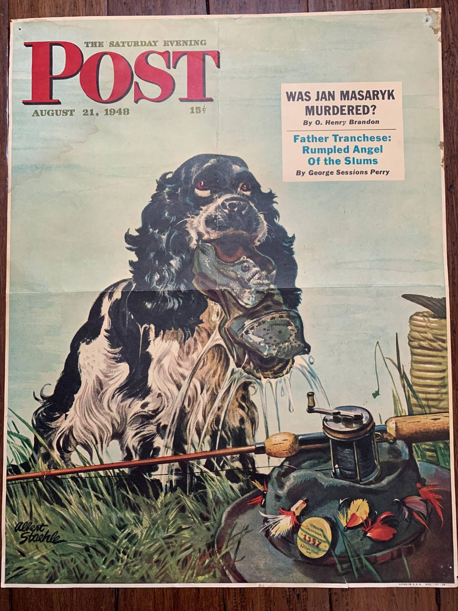 22x28 1948 Newstand Poster Saturday Evening Post - Art By Albert ...