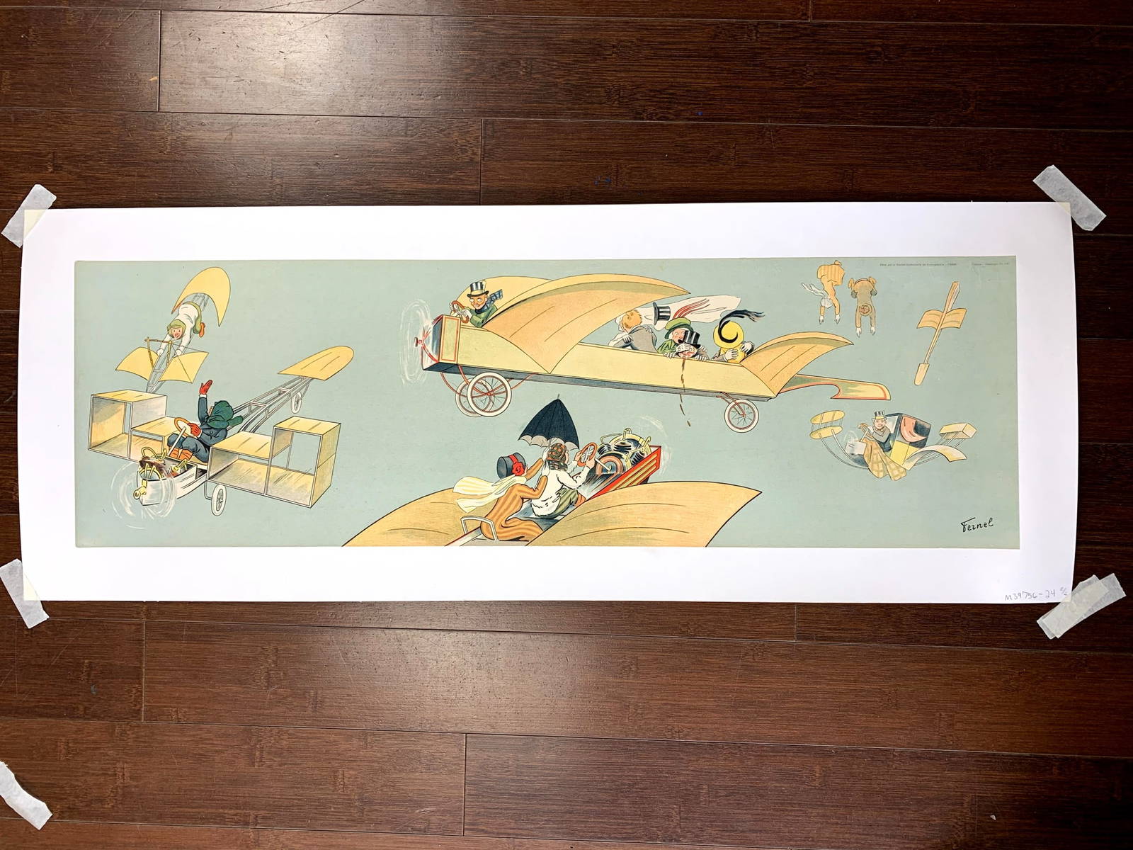 Sky Madness #1 - Art By Fernand Fernel (1910) 10.625x34.5 French ...